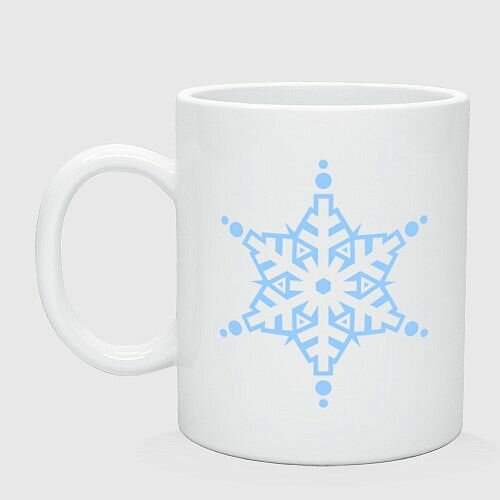 Кристальная снежинка Керамическая кружка