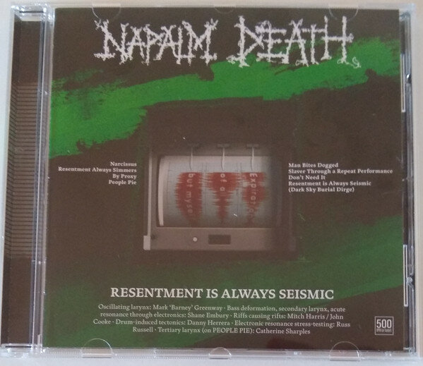 NAPALM DEATH Resentment Is Always Seismic (Компакт-диск)
