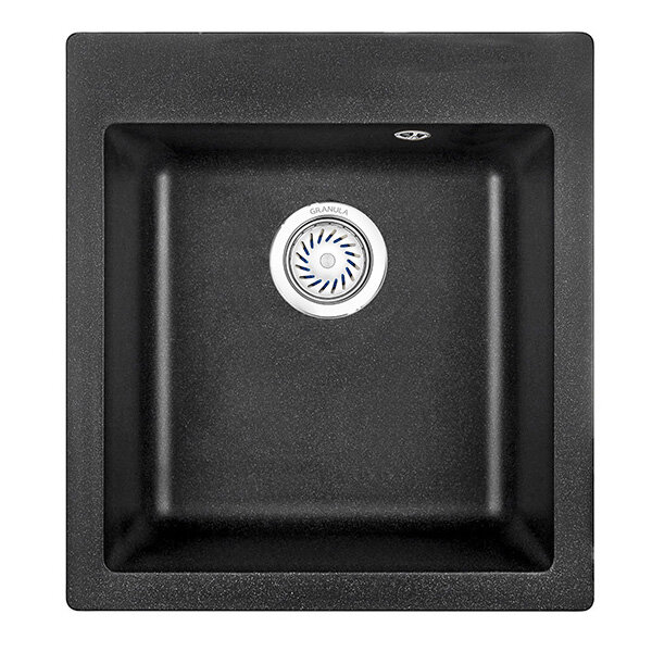 Кухонная мойка Granula GR-4201 41.5х49 черный
