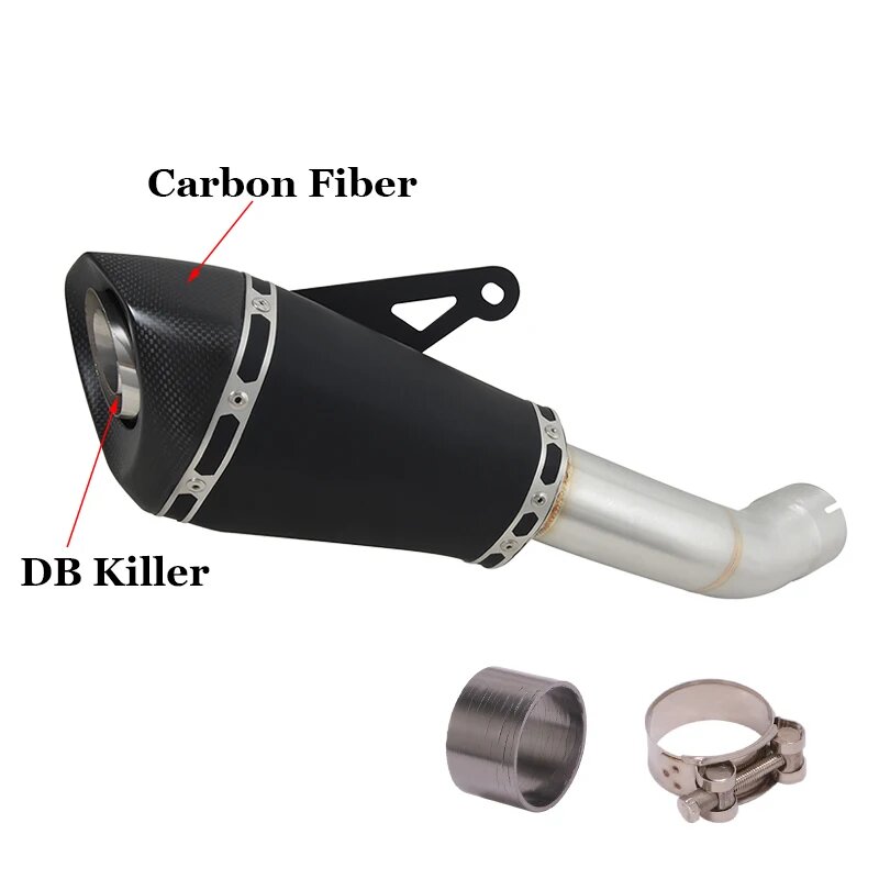 Глушитель из углеродного волокна для Kawasaki ZH2 2020-2023 ZH2 SE 2021-2023 выхлопной трубы мотоцикла Type A