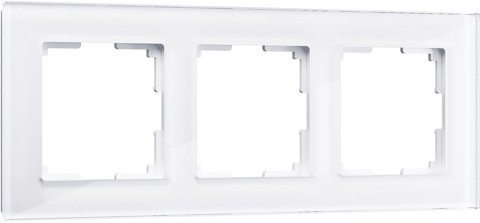 Рамка Werkel W0031101/ Рамка на 3 поста Favorit (белый, стекло) Favorit белый