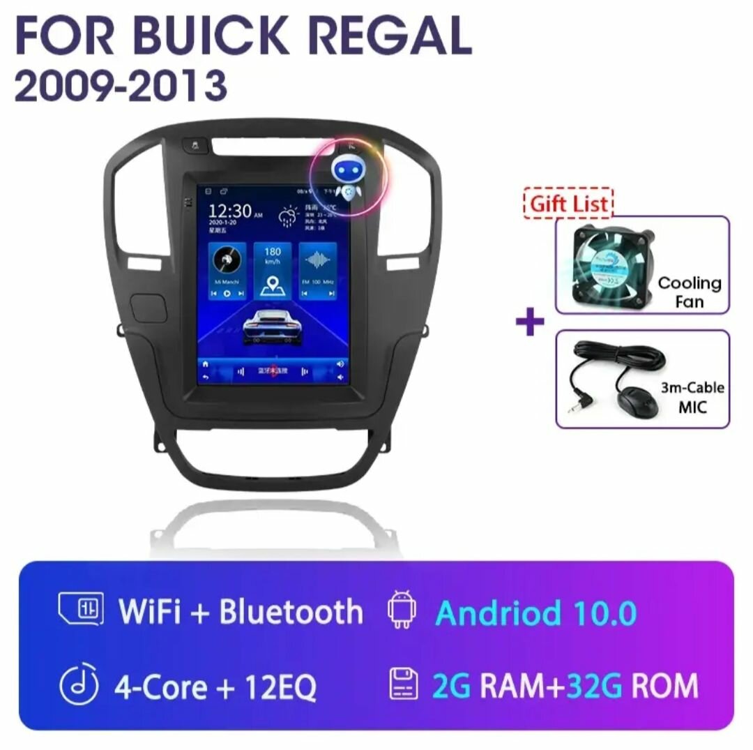 Магнитола андроид 2/32Гб Опель Инсигния тесла / Opel Insignia tesla