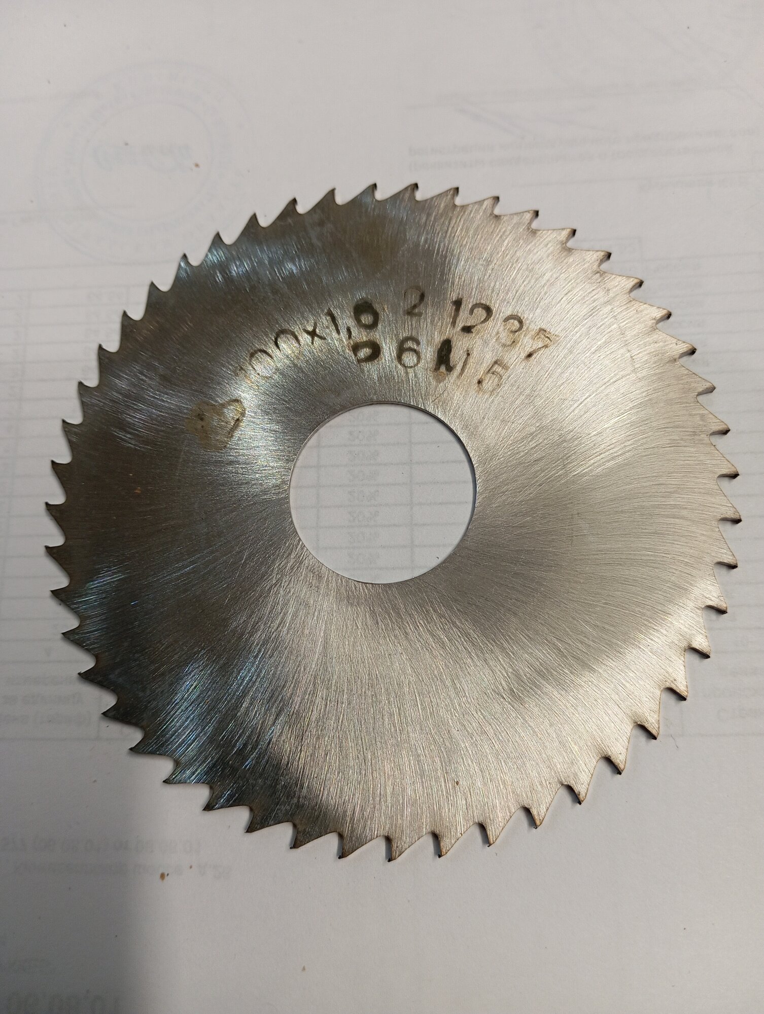 Фреза дисковая.1237. 100*1.6 упаковка 2шт Сделано в ссср.