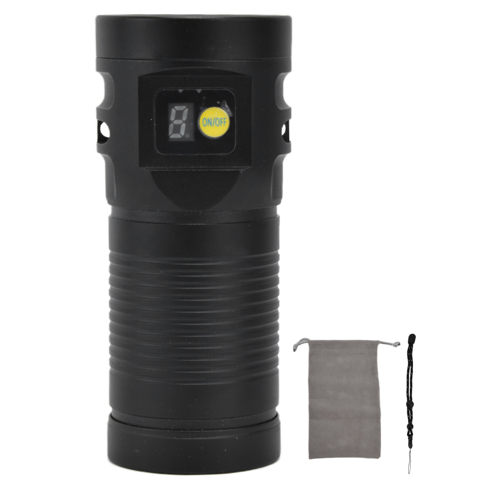 Самый яркий светодиодный фонарь с 8 режимами работы, разъем Type-C, аккумулятор 9000 мАч, водонепроницаемый, многофункциональный, для кемпинга и отдыха на природе, черный.