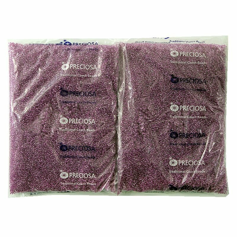 Бисер PRECIOSA "Ornela", №10, цвет 38628, Темно-фиолетовый, 2 пакета по 500 г