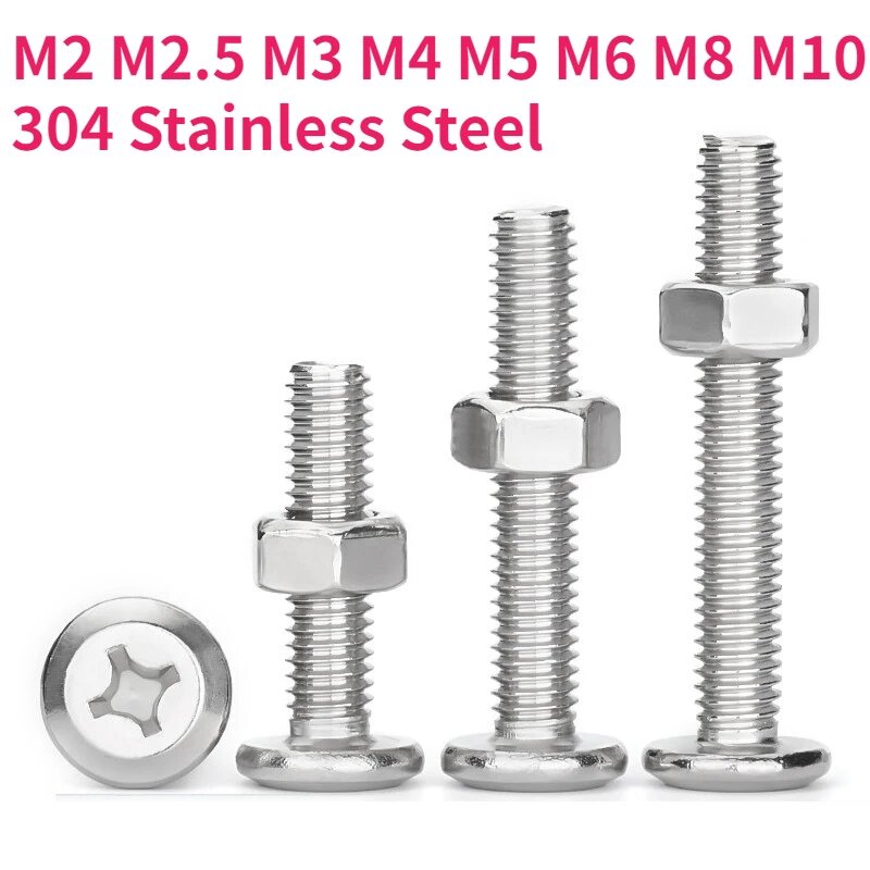 Набор крепежа из нержавеющей стали M2-M10 M5 -5sets, 20mm