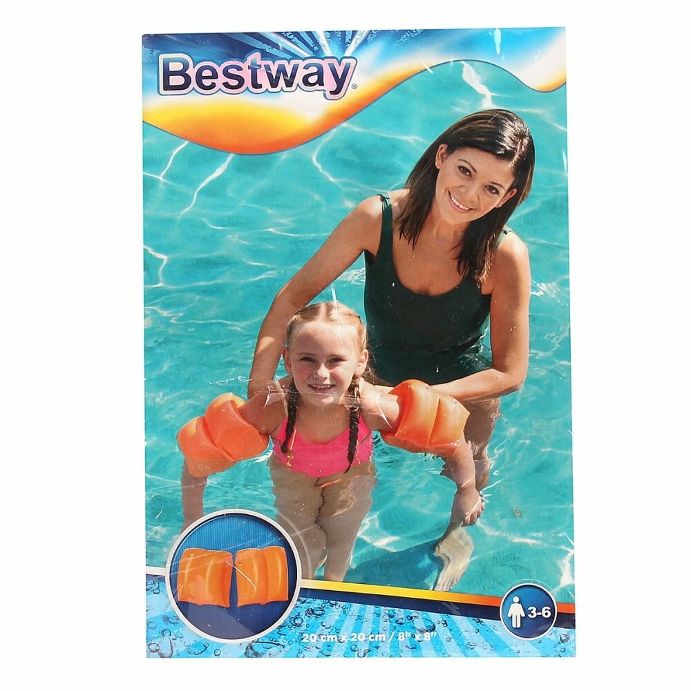 Нарукавники для плавания BESTWAY Надувные, 20х20 см, 3-6 лет (32005)