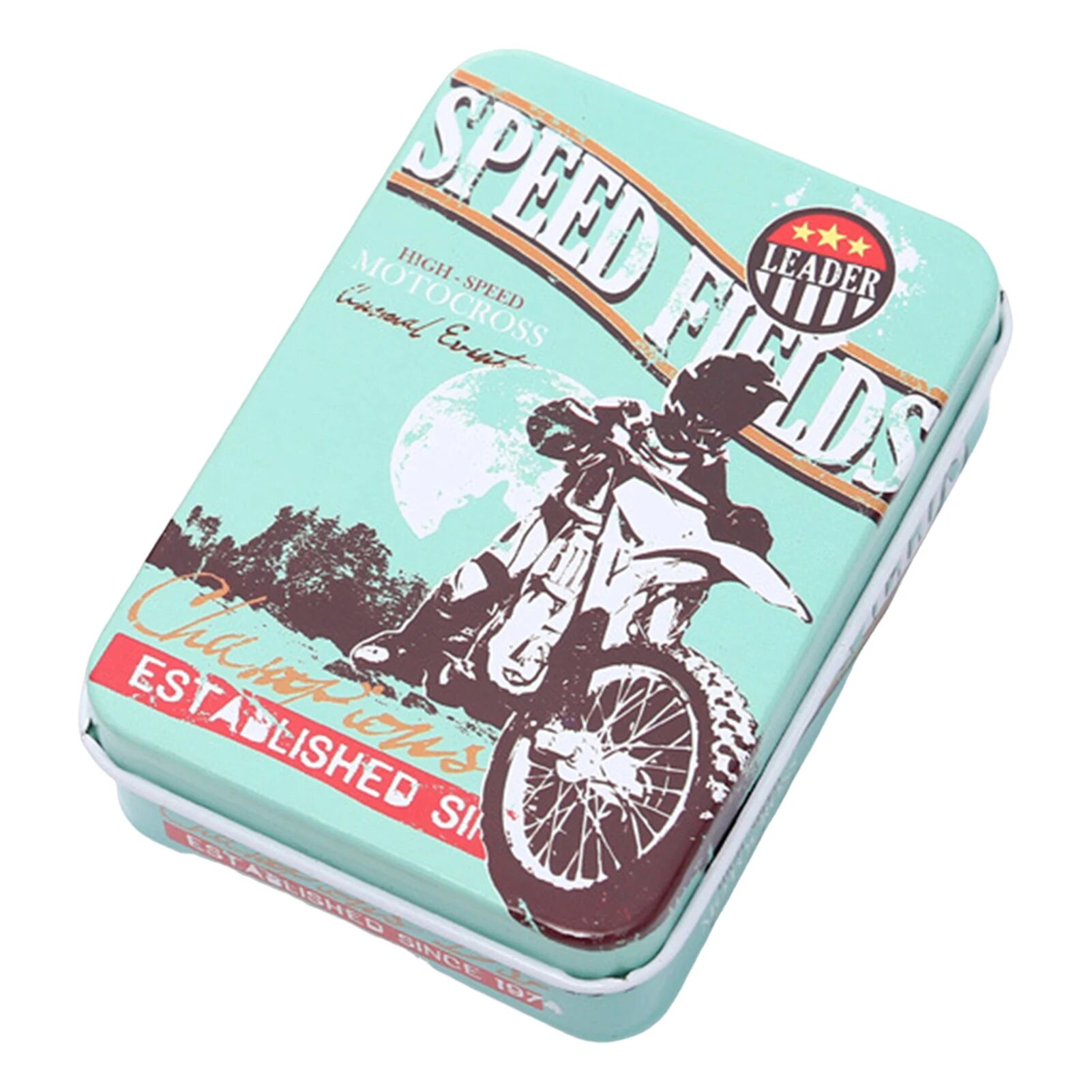 Винтажная железная коробка для хранения, креативная прямоугольная жестяная коробка для шпильки, органайзер для ювелирных изделий, сельские ностальгические коробки для хранения