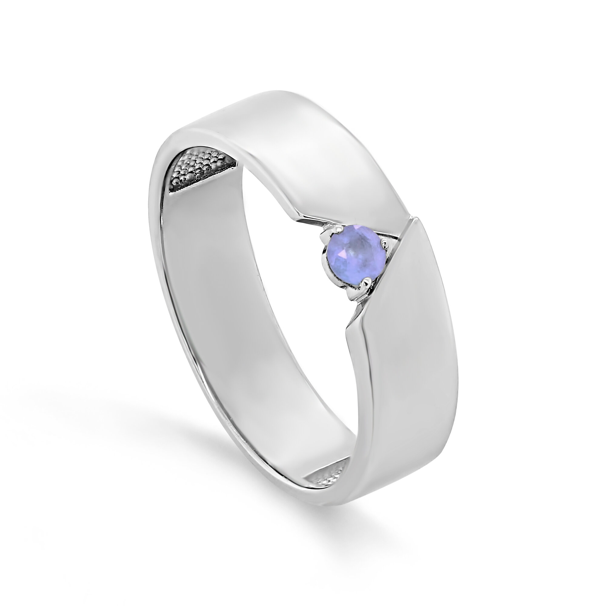 Кольцо, серебро, 925 проба, танзанит