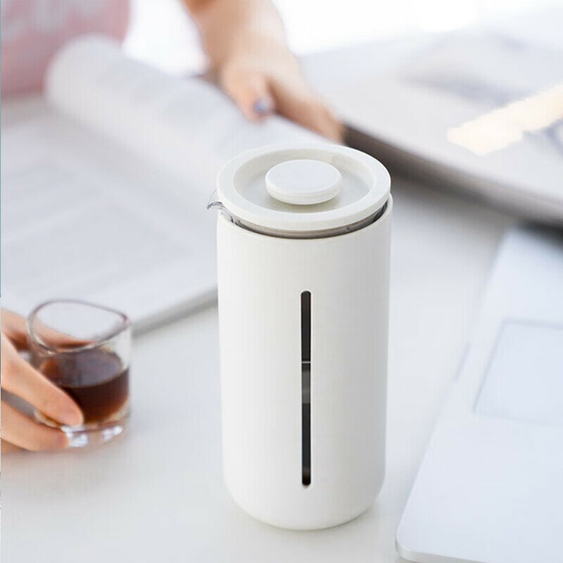 Taimo Small U French Press 450ml, Hand-Brewed Coffee Pot, Tea Infuser, Glass Coffee Filter Cup, French Press