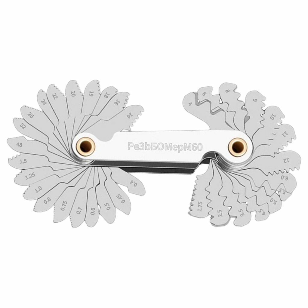 Набор инструментов,40 штук метрических и дюймовых резьбовых шаблонов