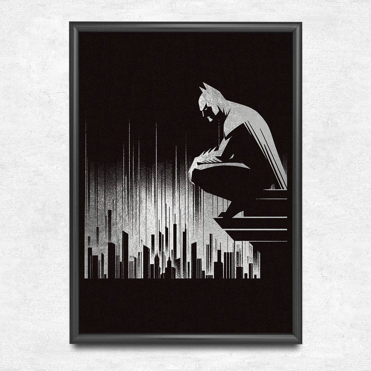 Постер на стену Бэтмен / плакат интерьерный Batman. Бетмен. Темный рыцарь. Супергерой