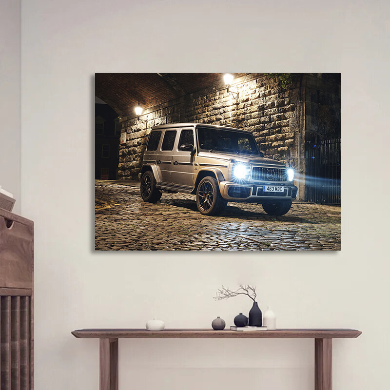 Картина авто / мерседес, картины на стену для интерьера / мужчине, 20х30 см.