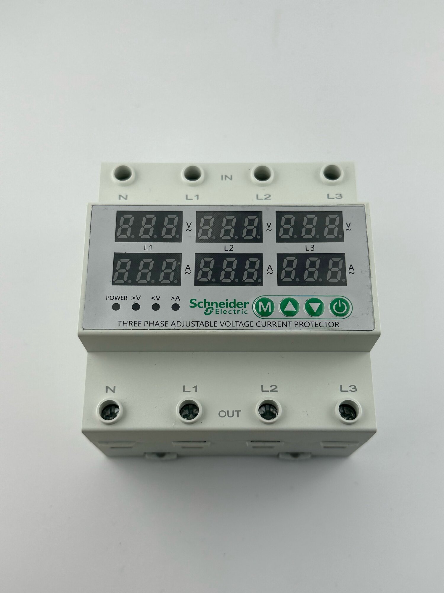 Реле напряжения и тока с дисплеем 63A Schneider