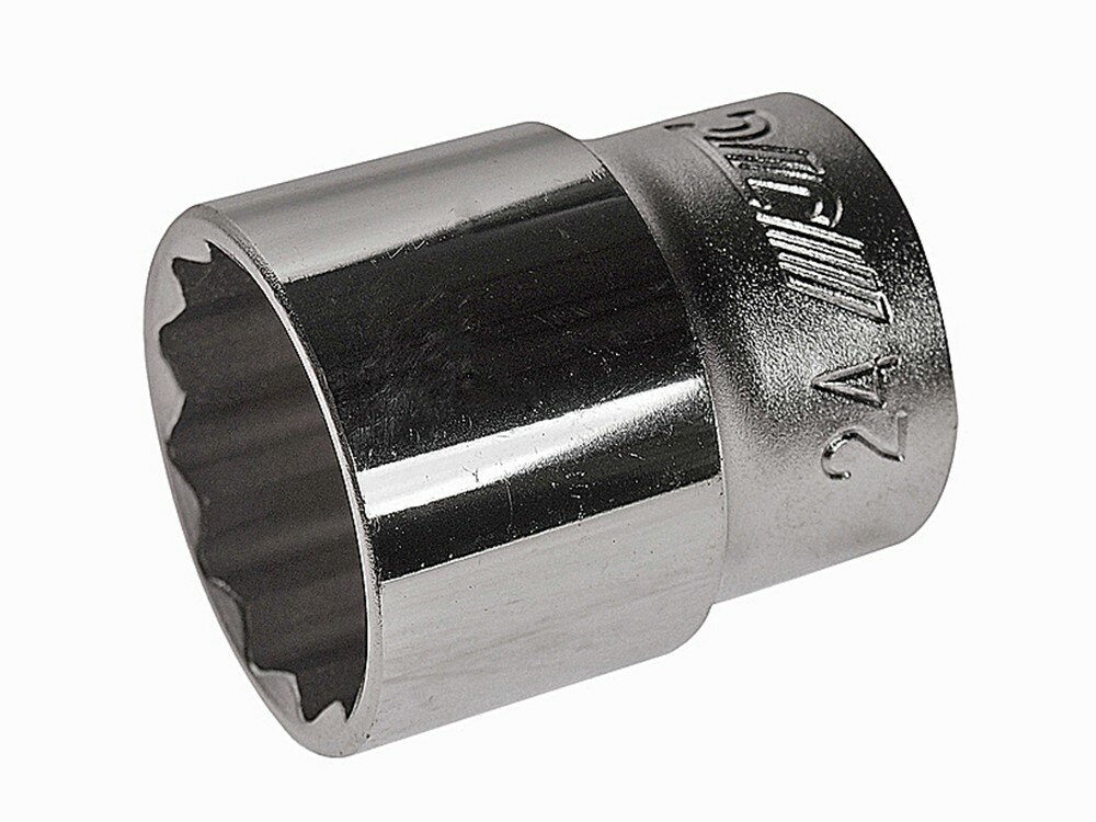 JTC-43924 Головка торцевая 12-гранная 1/2" х 24мм, длина 38мм