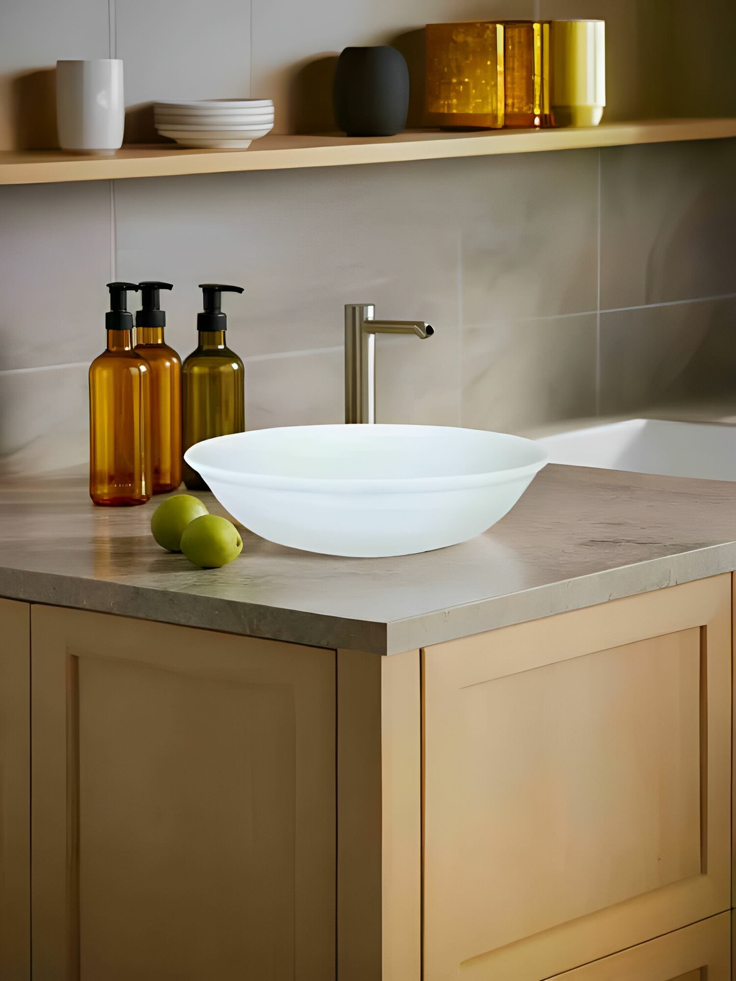 Набор фарфоровых круглых салатников Принц "Башкирский фарфор" 600мл, 6 шт.