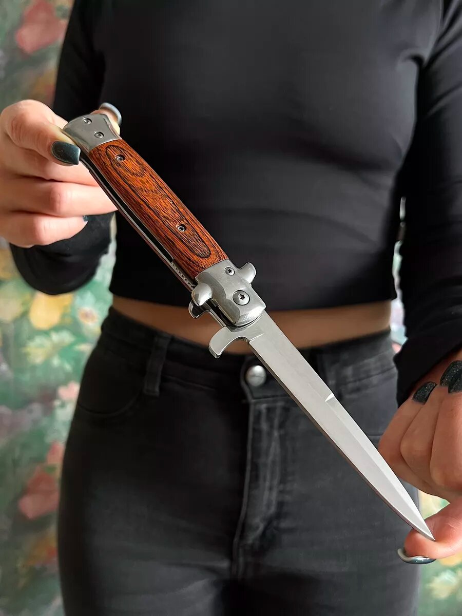 Нож складной "Стилет", нержавеющая сталь, 9.5 см, замок Liner Lock