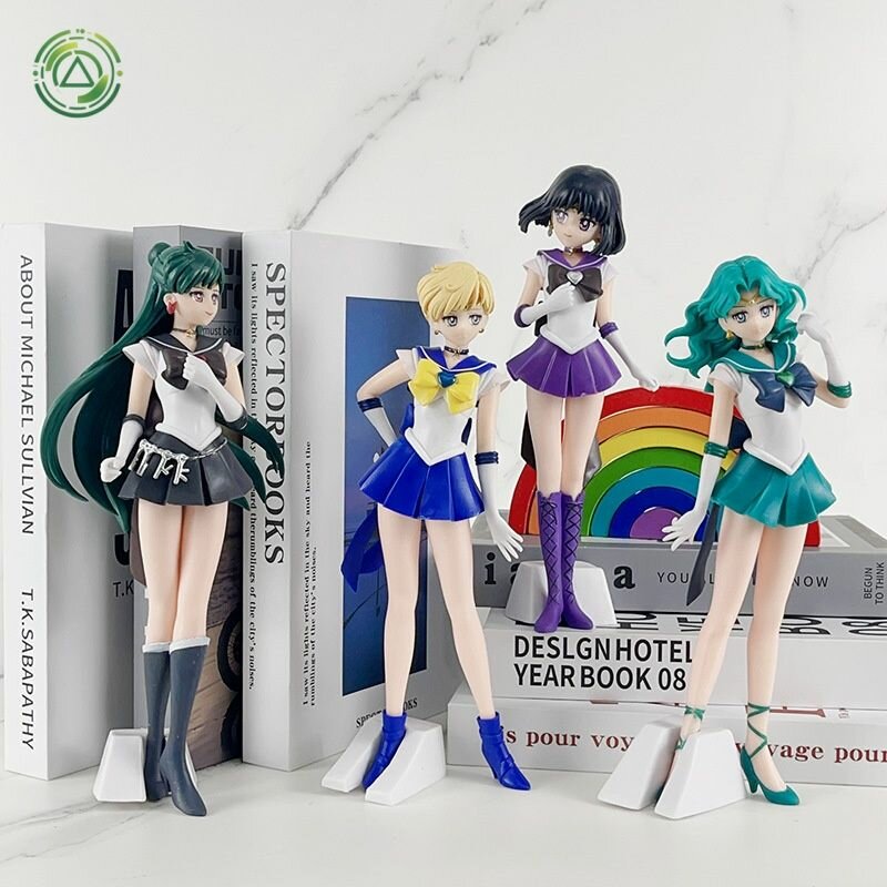 4 статуэтки Happy Mall "Сейлор Мун", Нептун, Уран, Плутон и Сатурн, PVC