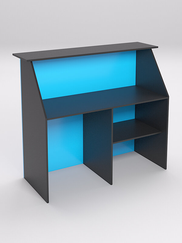 Барная стойка №1 Синий с диодной подсветкой, Черный. Производитель товара - компания Westcom.