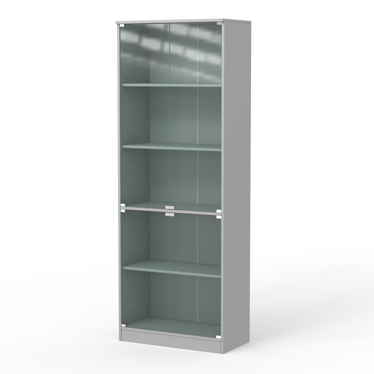 Шкаф-витрина офисный ШВ-55, Серый. Производитель товара - компания Westcom.