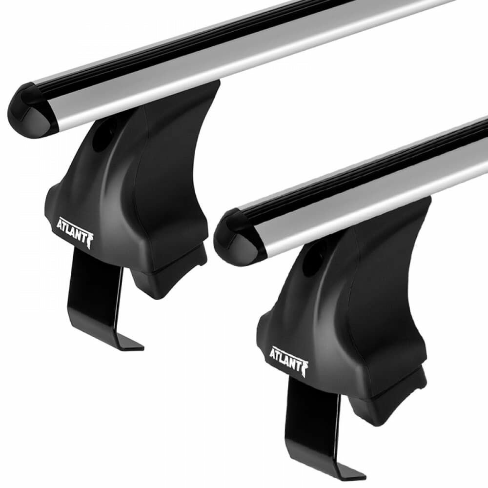 Багажник Атлант на крышу с аэро дугами для Skoda Rapid седан (2014-2020) 7202+7002+8828