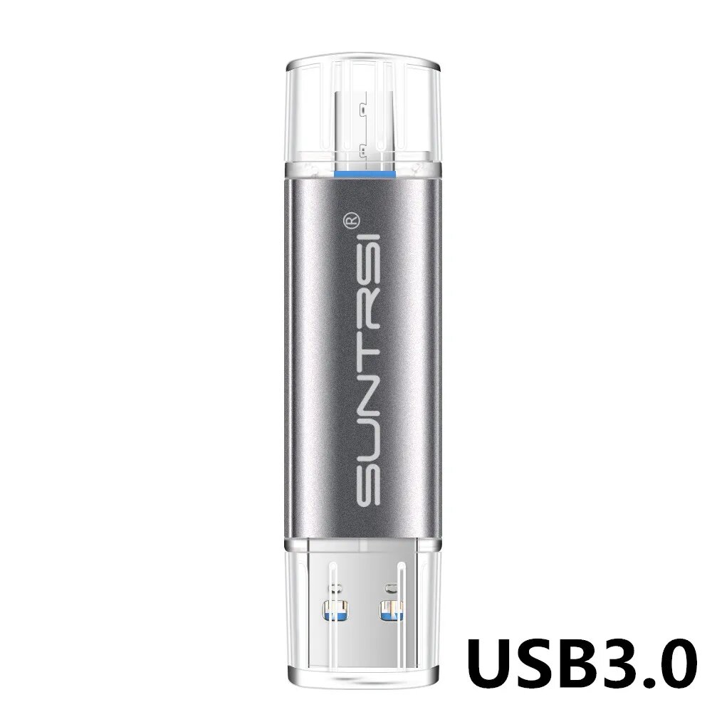 Suntrsi USB-флешка 3.0 8/16/32/64/128 ГБ 32GB, серый