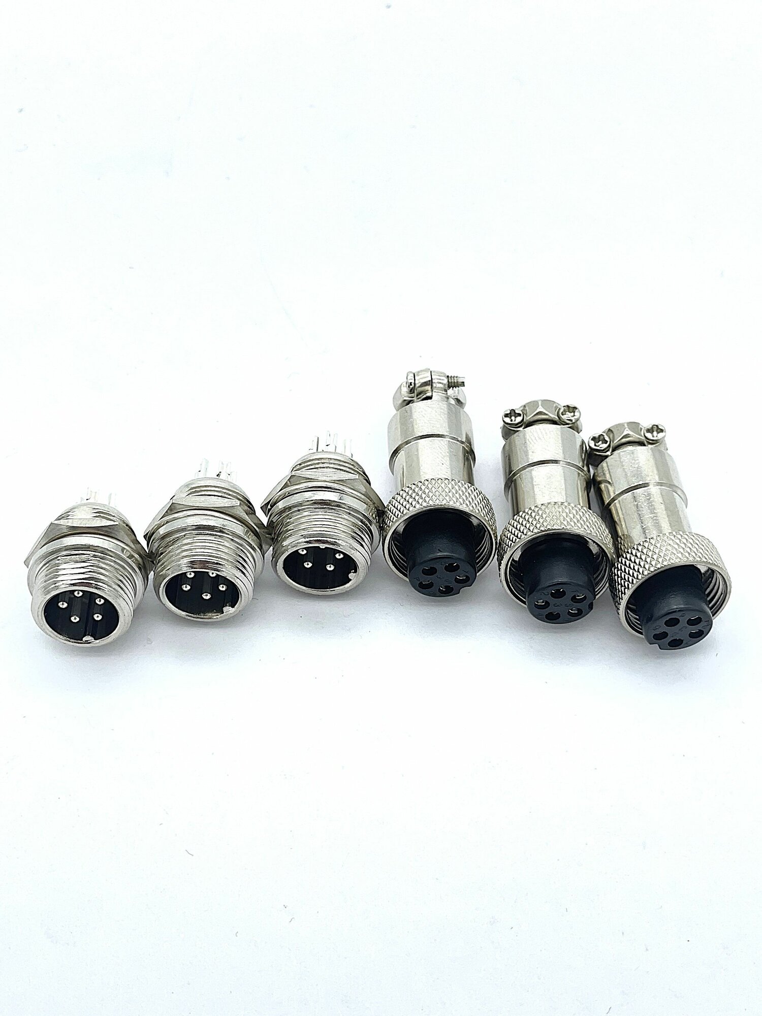 3шт. Авиационный разъём GX12 5pin мама(кабель)+папа(корпус)