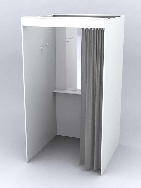 Примерочная из ДСП №1А, Белый. Производитель товара - компания Westcom.