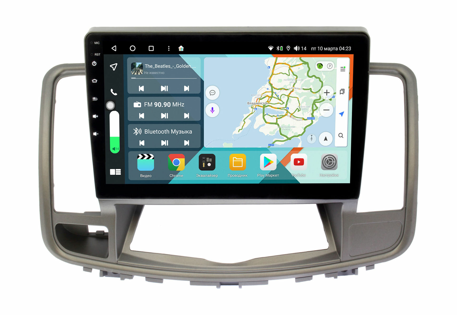 Магнитола Nissan Teana 2008 - 2013 для авто с цветным монитором 9 дюймов, 4/64GB, 8 ядер, DSP, 4G, Android 10 / Wide Media