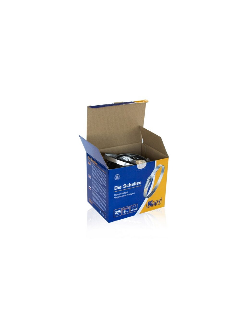 Хомут червячный 80/100 "KRAFT"