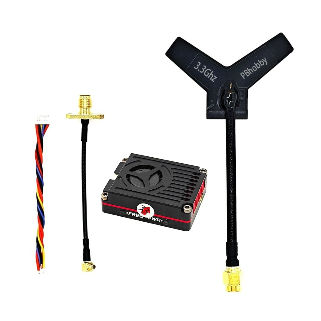 Мощный передатчик-приемник 3W для FPV гонок дронов с низкой задержкой