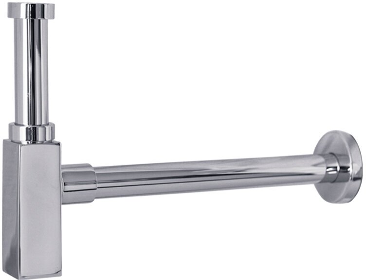 RICAMBI Сифон для раковины квадратный 1"1/4 хром