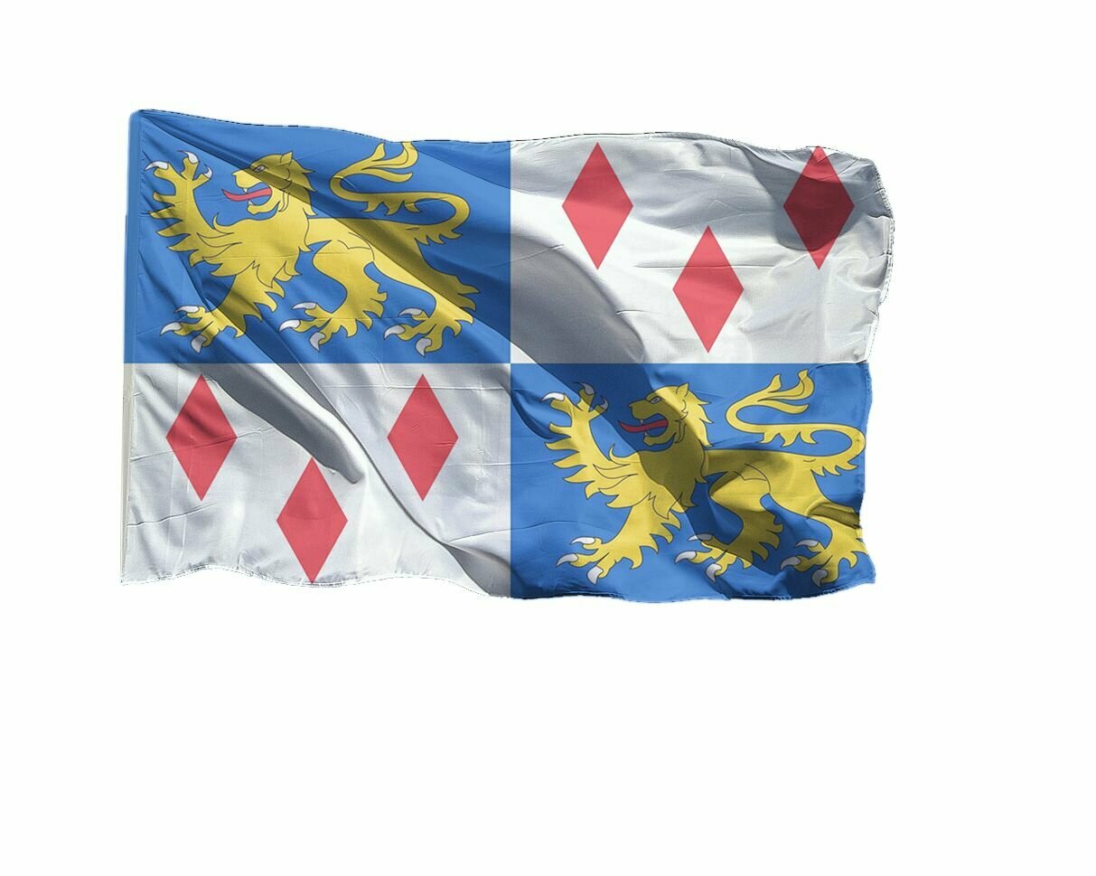 Флаг Королевства Ривия из Ведьмака 70х105 см на шёлке для ручного древка