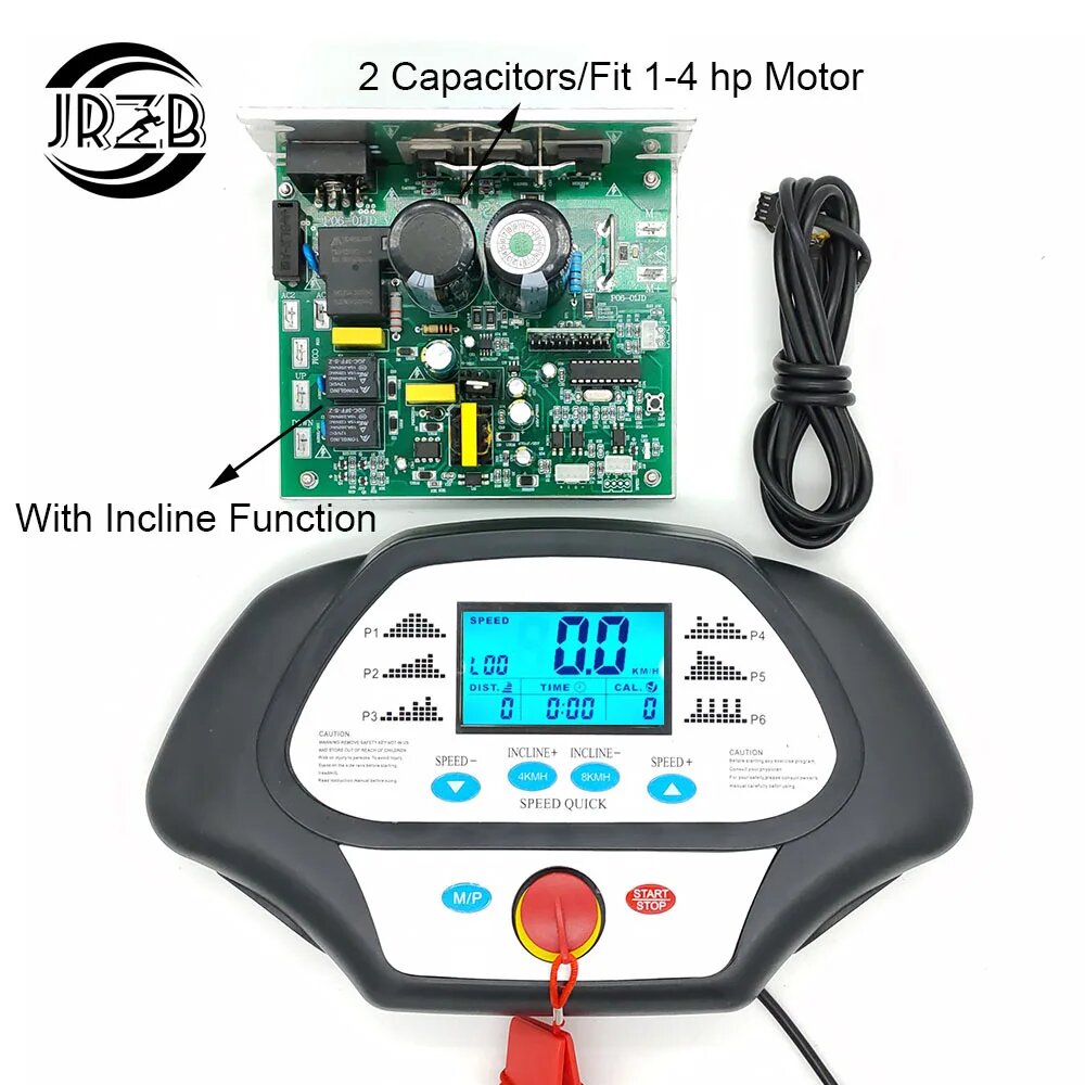 Контроллер и панель приборов для беговой дорожки KYCXD 1-4 hp with tilt
