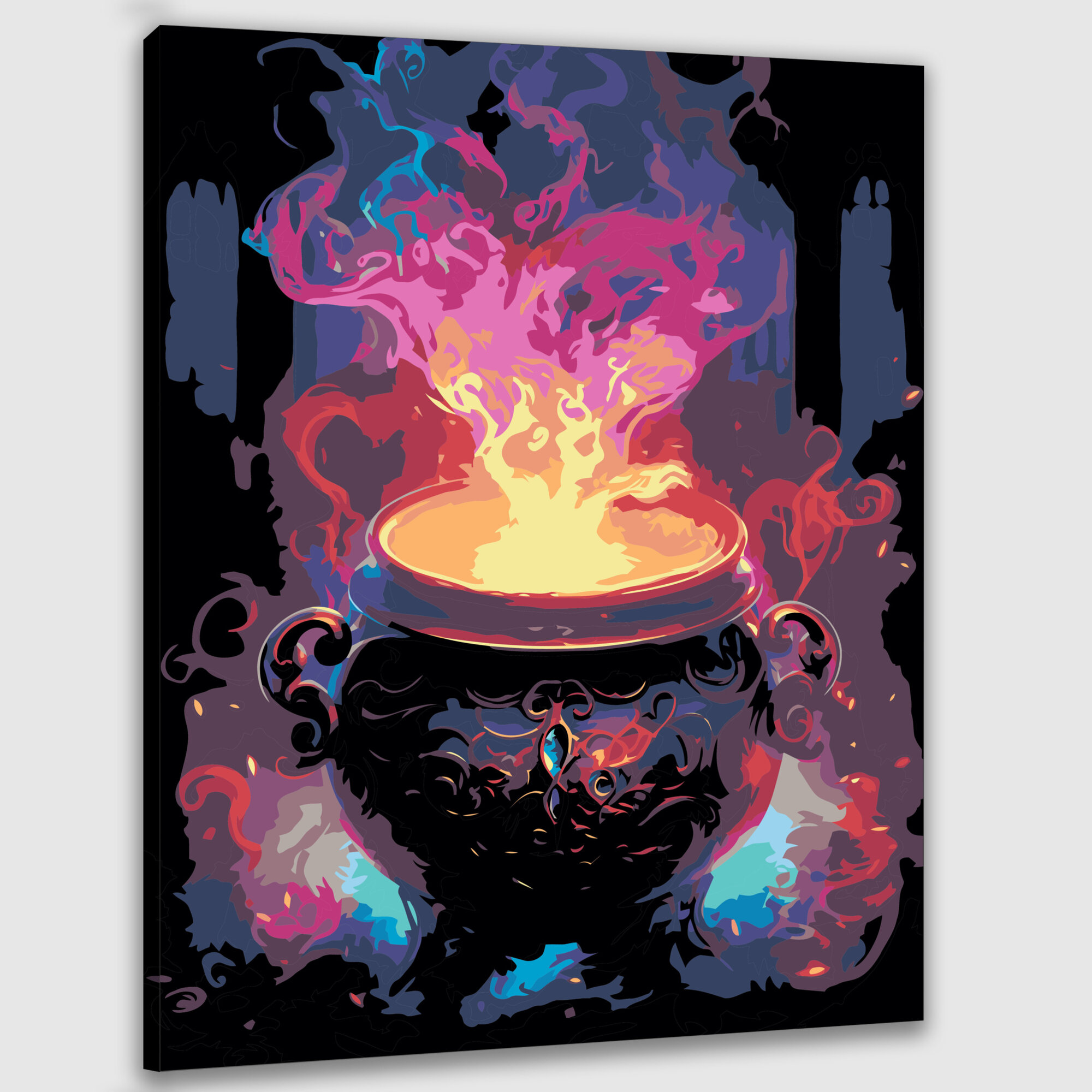 Картина по номерам 40x50 см, гусь, белый, корона, гербы, родословная, цифровая картина