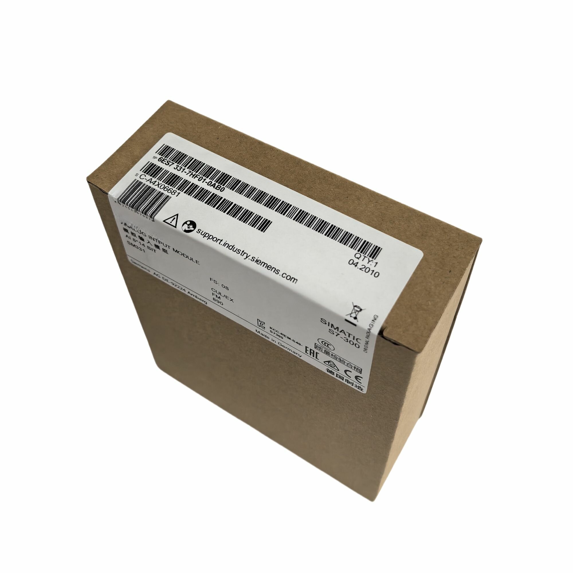 Совершенно новый 6ES7331-7HF01-0AB0 SM331 Конструкционные материалы Siemens