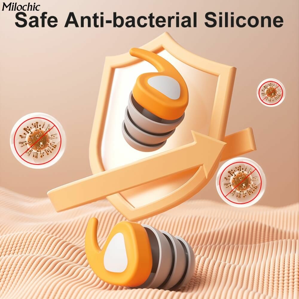 Детские силиконовые беруши водонепроницаемые с шумоподавлением многоразовые для сна и плавания