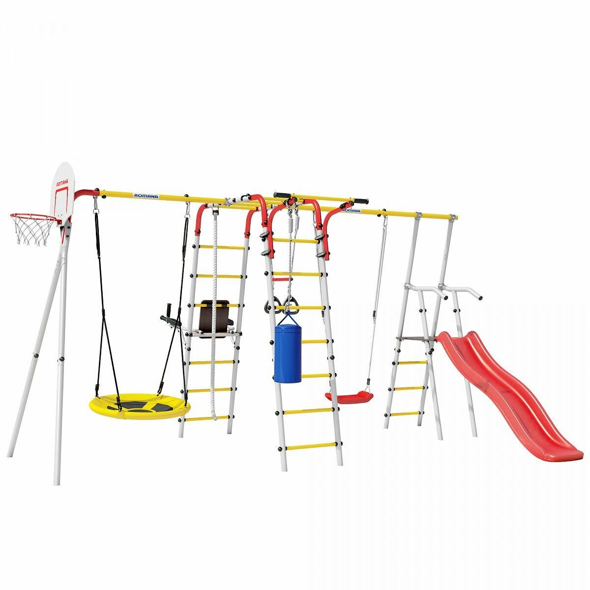 Детский спортивный комплекс для Дачи Romana Fitness (Фитнес) - PRO (Комплект №4)