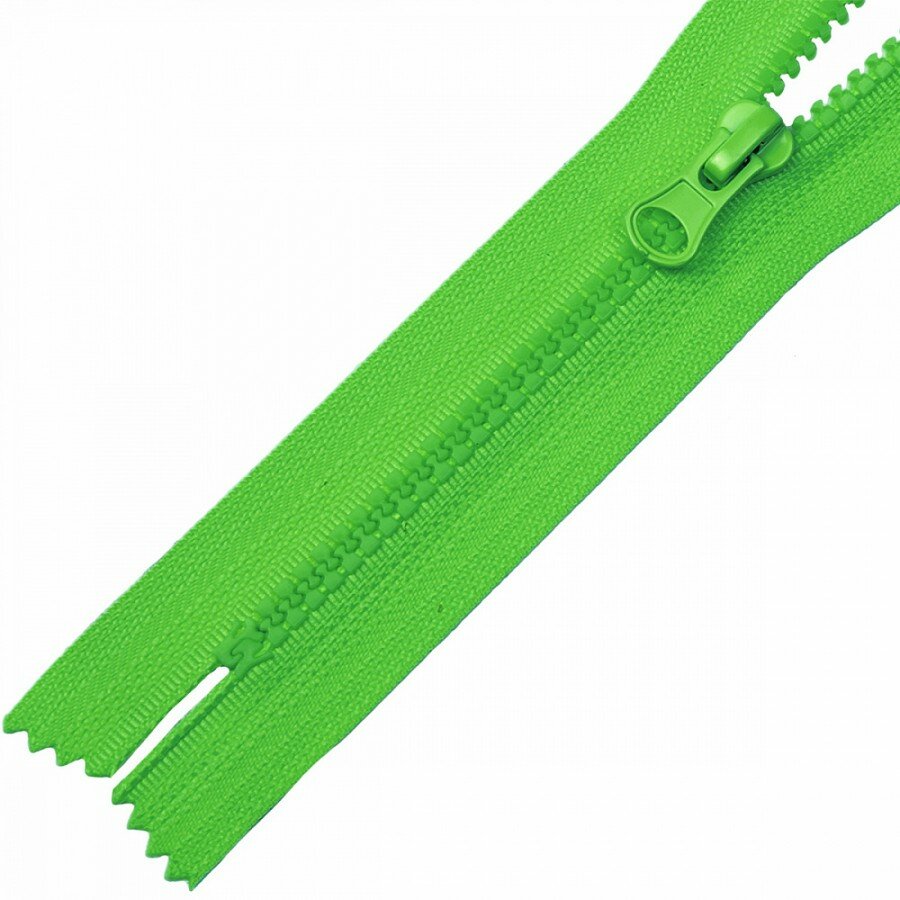 Молния MaxZipper трактор N5 1 замок, 18см н/р, цв. F238 ярк. зеленый уп.50шт