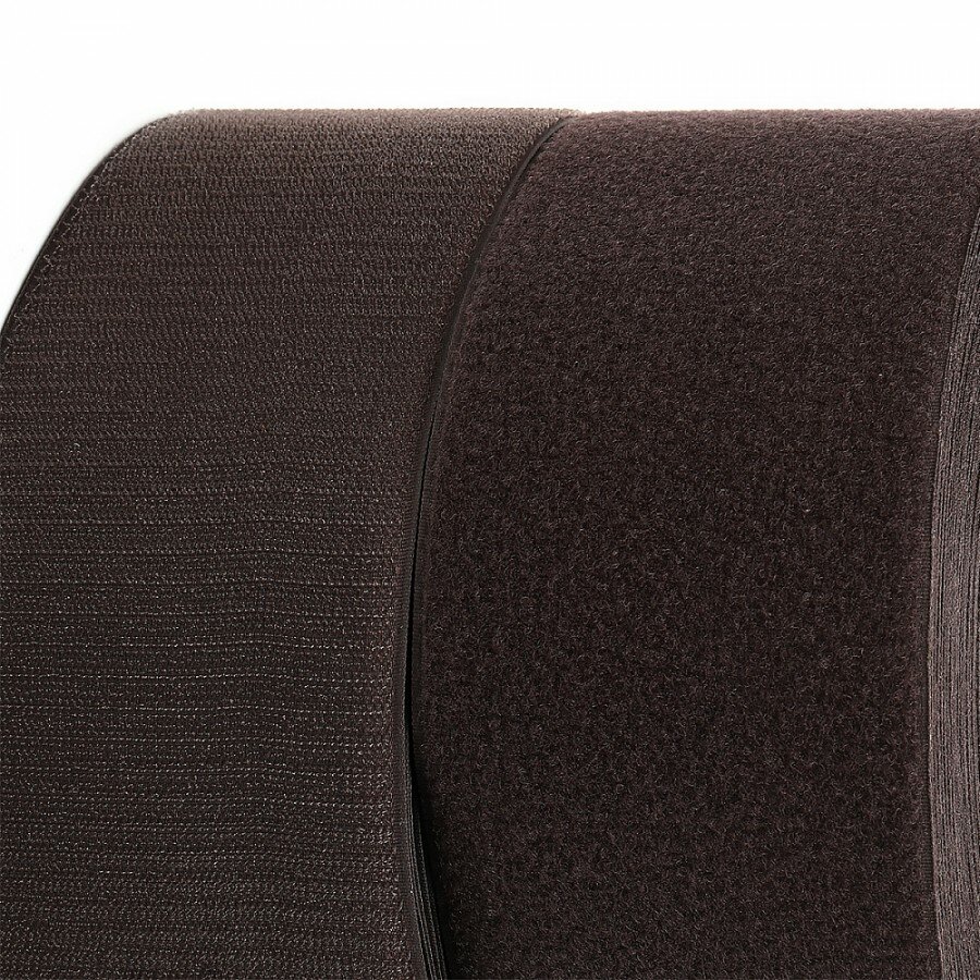 Лента липучка TBY пришивная кач. С шир.100мм цв. F304 коричневый уп.25м (пара)