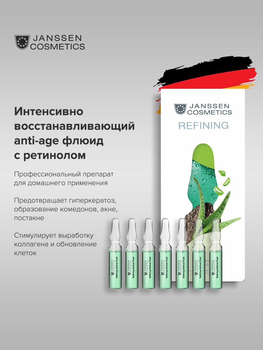 Сыворотка для лица Janssen Cosmetics омолаживающая с ретинолом 7х2 мл.