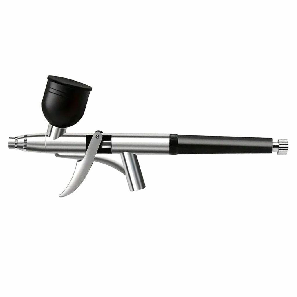 (1 комплект) Пневматический аэрограф двойного действия-черный