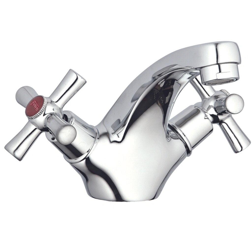 Смеситель для раковины, G.lauf, корот изл, с кран-буксой, хром, QMT1-A722