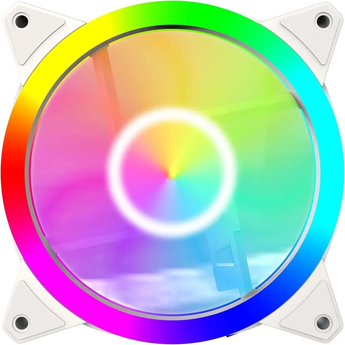 Вентилятор для корпуса Bloody BD-CF120ARGB4 ARGB белый, 120 мм, 1600 об/мин, 26 дБ, 4 pin