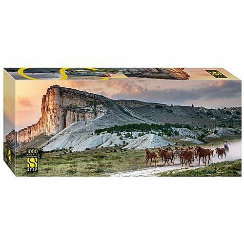 Пазлы 1000 деталей. Крым. Белая скала (панорама) 79408, (Степ Пазл)