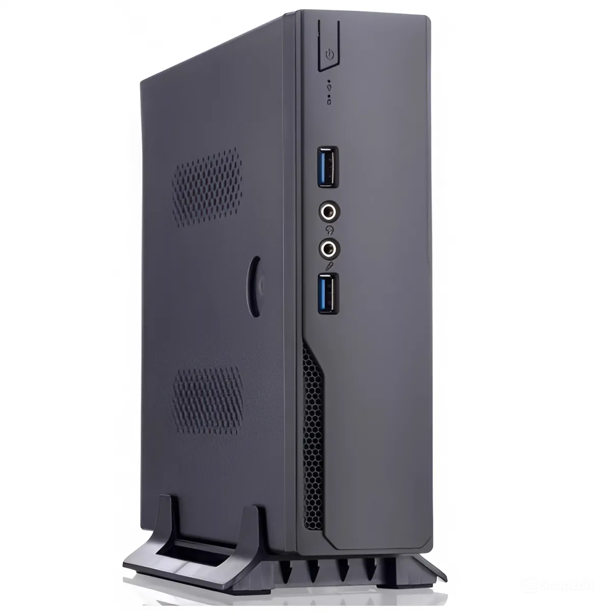 Корпус компьютерный FoxLine FL-102-AD120-DC, Slim-Desktop черный