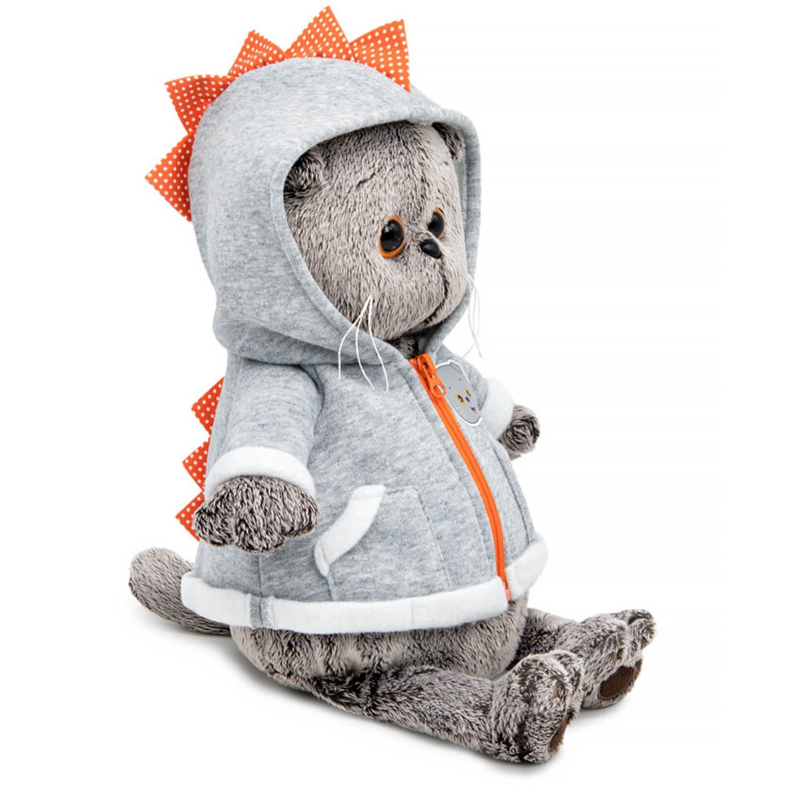Мягкая игрушка «Кот Басик», в толстовке дракончик, 25 см, микс