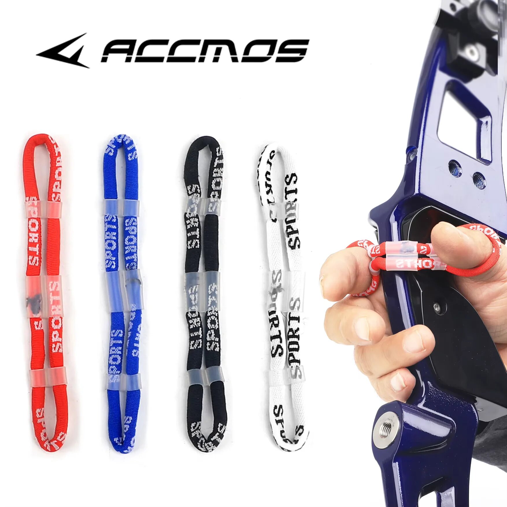 Регулируемый ремешок для пальца для лука 1pc black 125mm