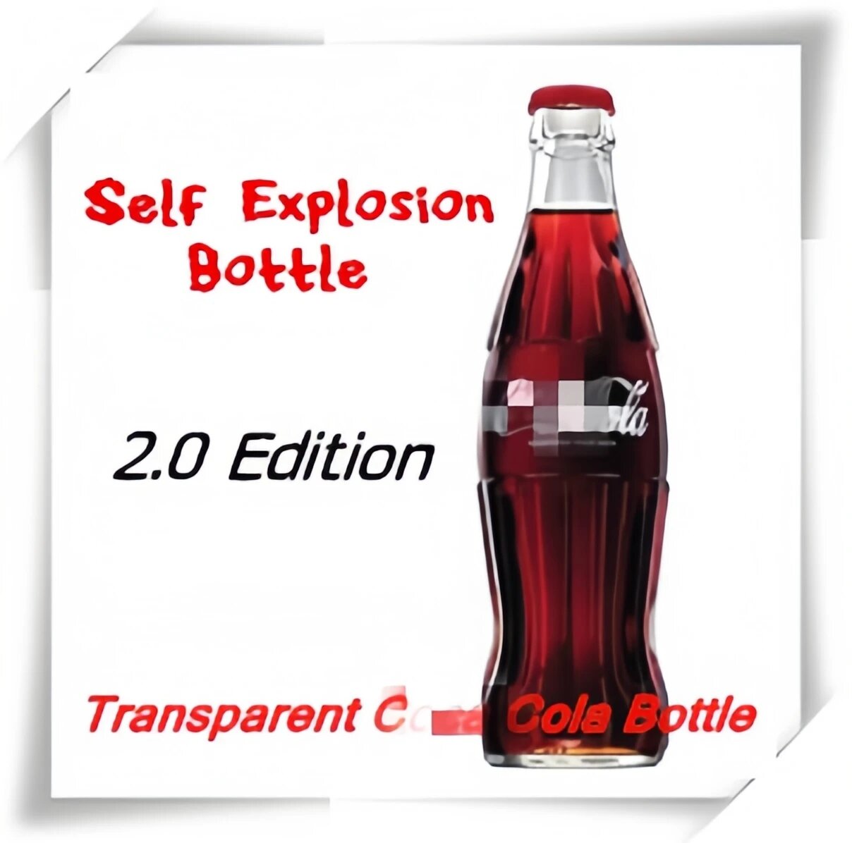 Стеклянная самовырывная бутылка Zero Magic