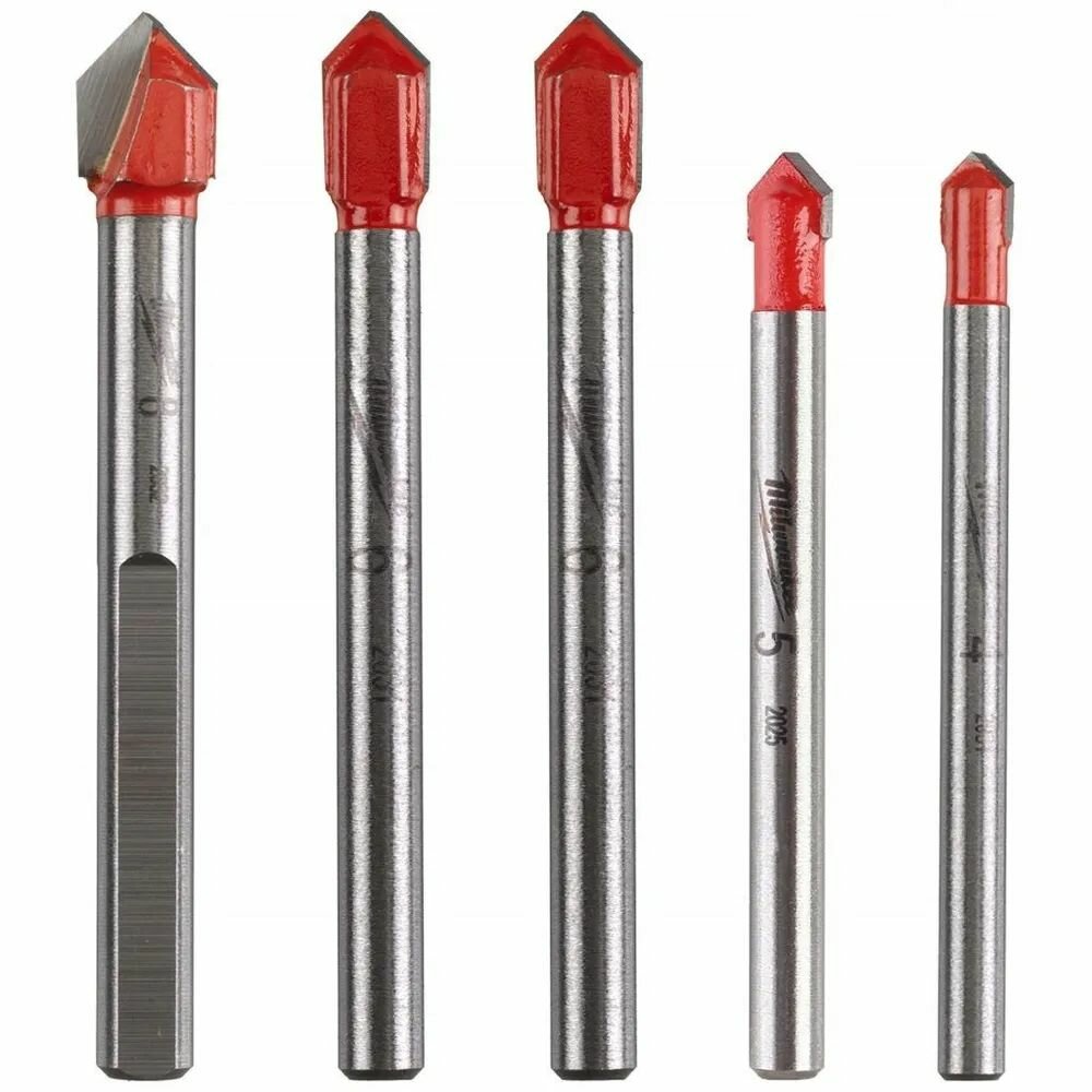 Набор сверл по стеклу и плитке GENII Milwaukee